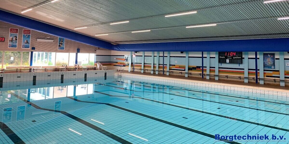 Nieuwe verlichting Zwembad de Watertoren - Borgtechniek